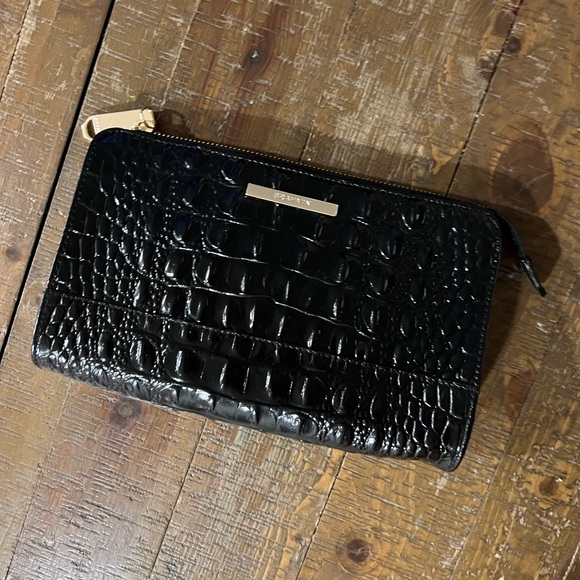 Brahmin | Bags | Brahmin Black Clutch | Poshmark